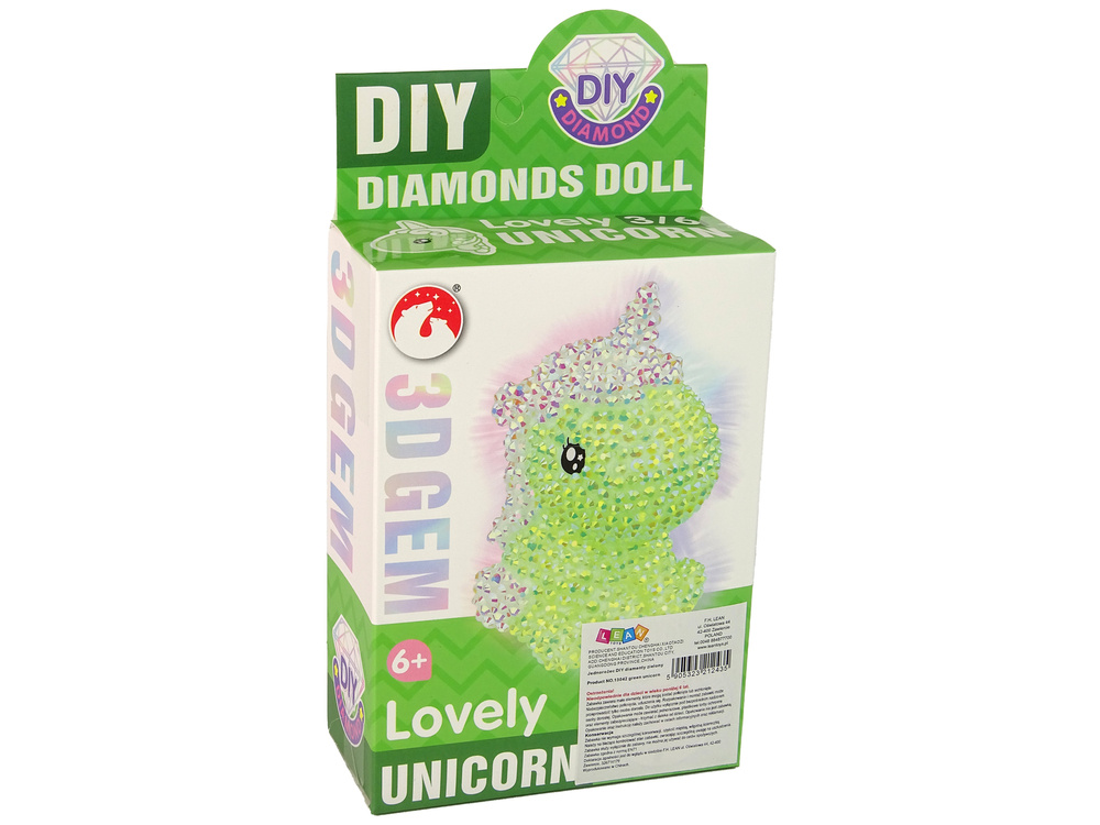 Creative Unicorn Kit DIY Diamonds 3D Keyring Green | Toys \ Creative toys