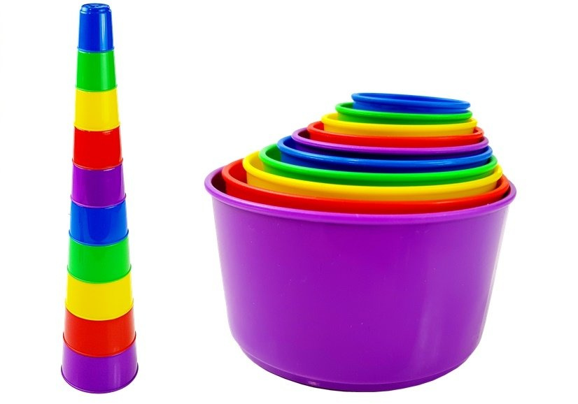 Cup Pyramid 10 pcs 35110 | Toys \ Toys of newborns