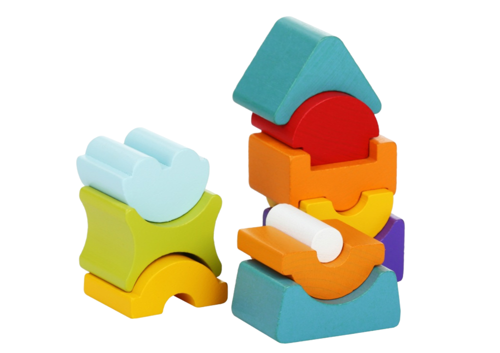 Curved Balancing Tower Wooden Stacking Toy LD-9 12862
