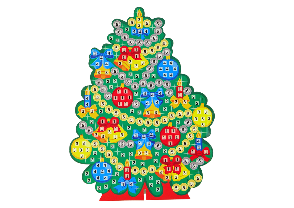 DIY Coloured Mosaic Christmas Tree Sticker Set | Toys \ Creative toys