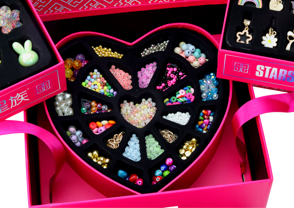 DIY Jewelry Making Set Beads Pendants Box 1267 pieces. | Toys ...