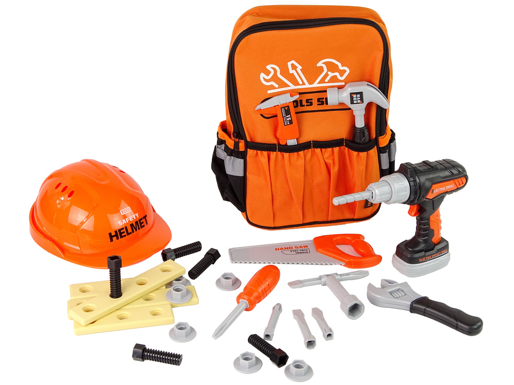 DIY Kit in Backpack Helmet Tools Orange | Toys \ DIY