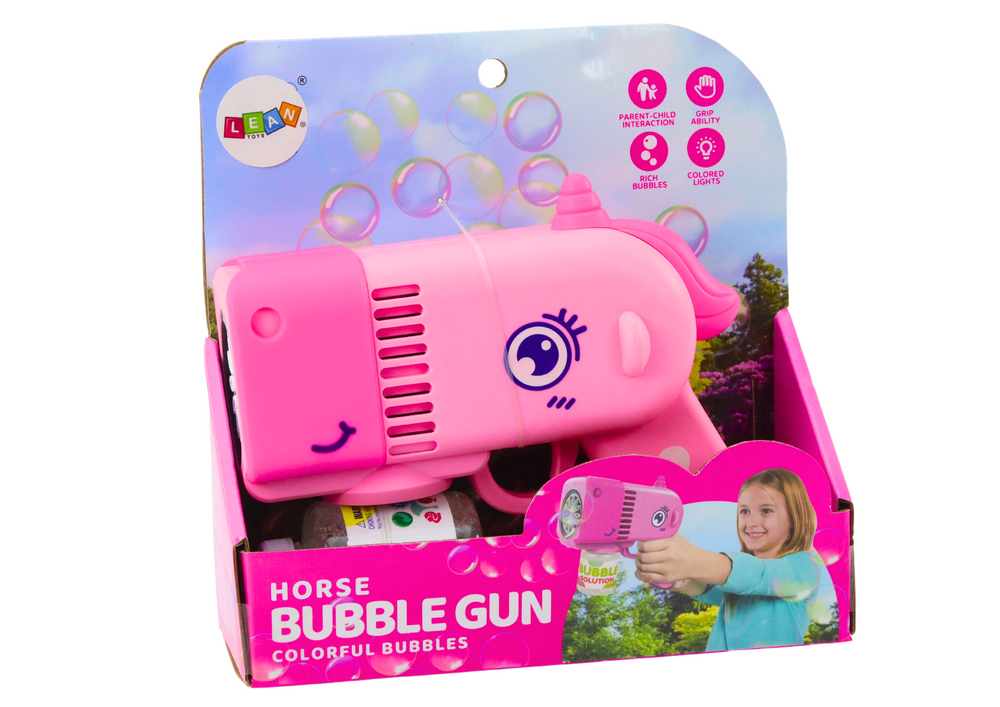 Dinosaur Pink Light Bubble Gun | Toys \ Bubbles