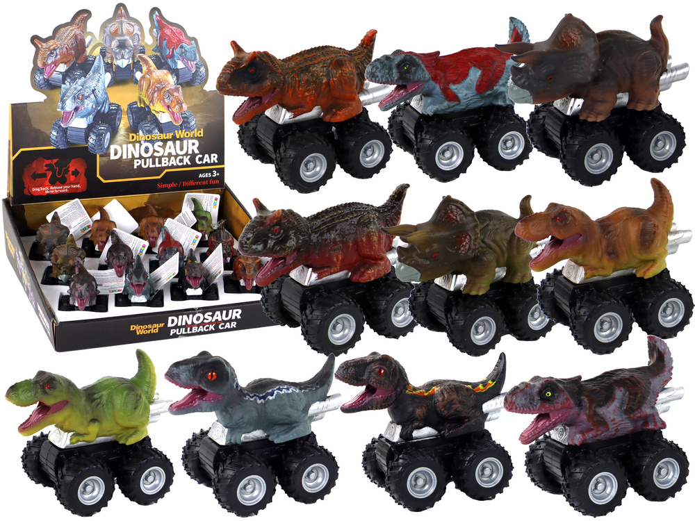 Dinosaur car with friction drive. Various species and colors | Toys ...