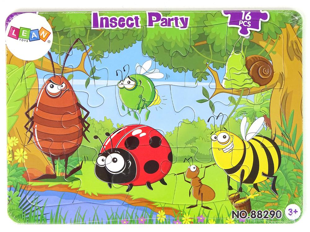 Educational Puzzle Insects Jigsaw Puzzle 16 Pieces | Toys \ Jigsaw ...