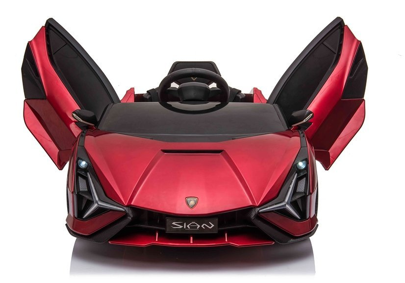 Electric Ride On Car Lamborghini Sian Red Painted | Electric Ride-on ...