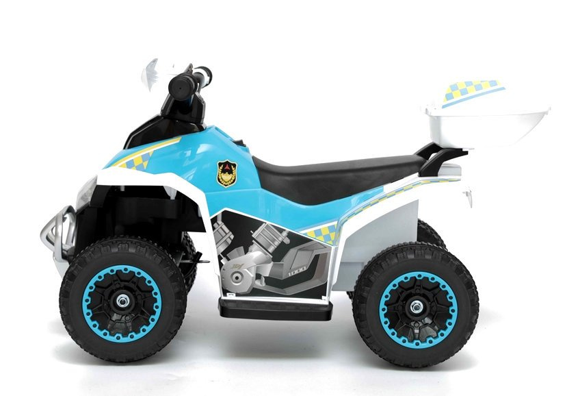 Electric Ride-On Police Quad YSA021A White | Electric Ride-on Vehicles ...