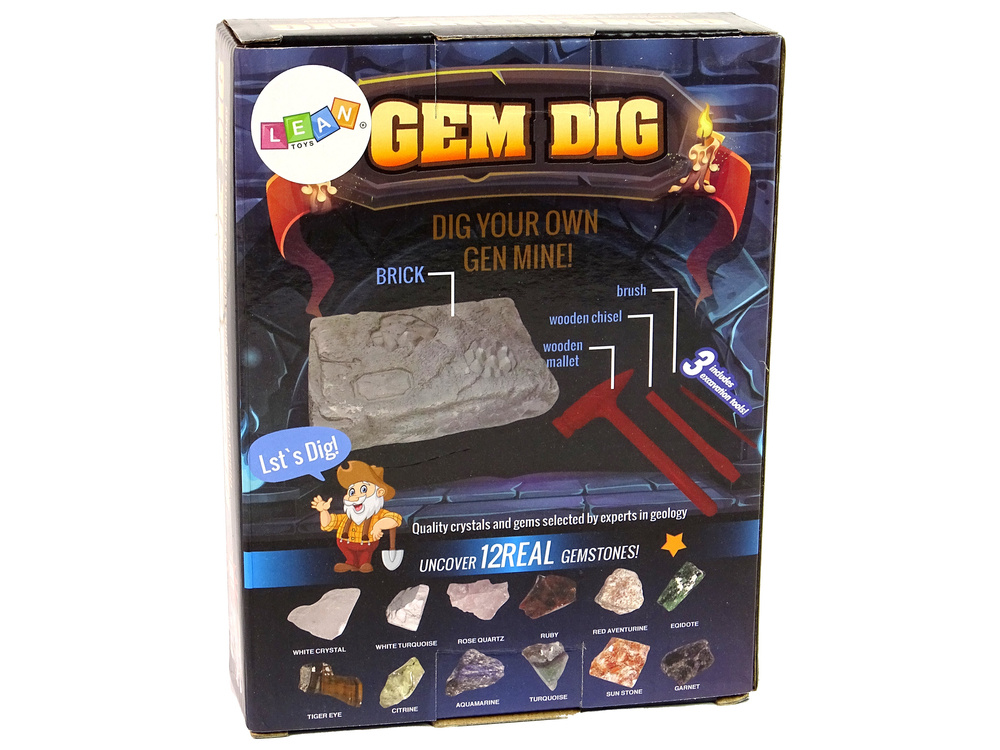 Excavation Set Discovering Gems 12 Precious Stones | Toys \ Creative ...
