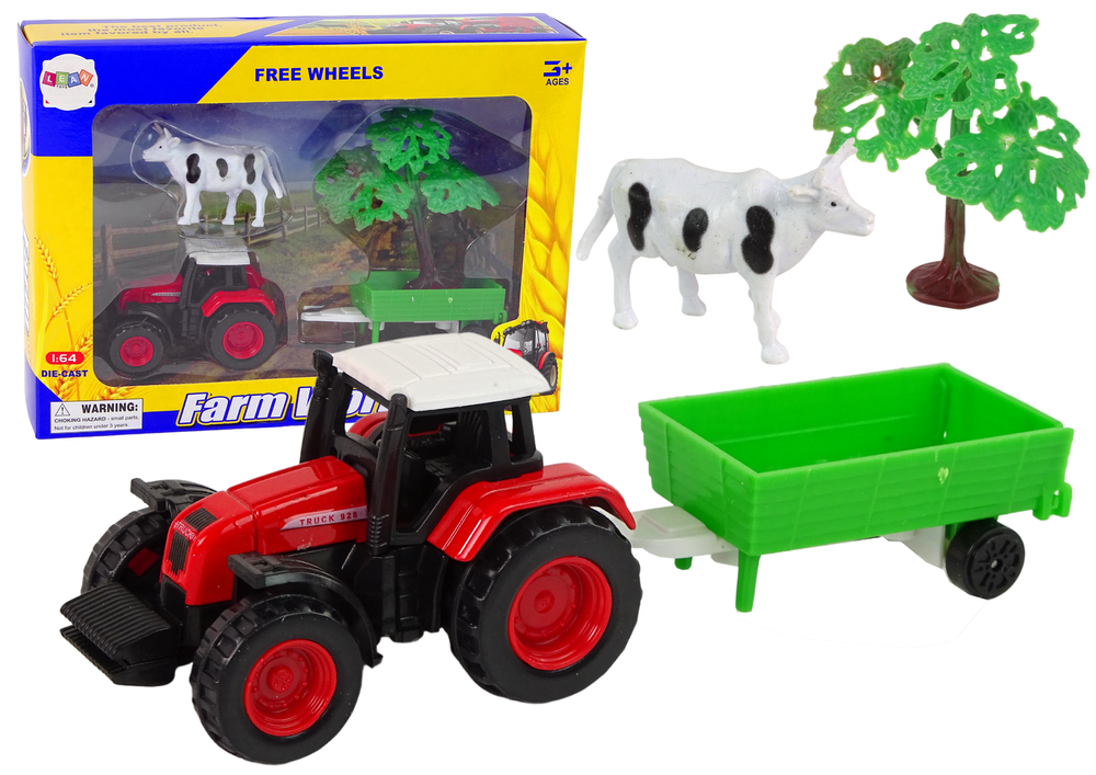 Farm Set Tractor Trailer Cow 1:64 | Toys \ Tractors