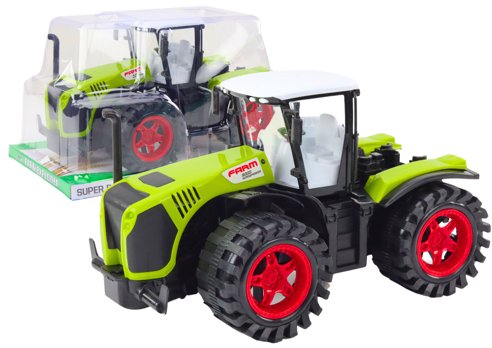 Farm Tractor Large Friction Drive Green Agricultural Vehicle | Toys ...