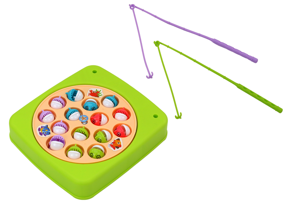 Fishing Arcade Game, 15 pieces of fishing rods, green | Toys \ Games