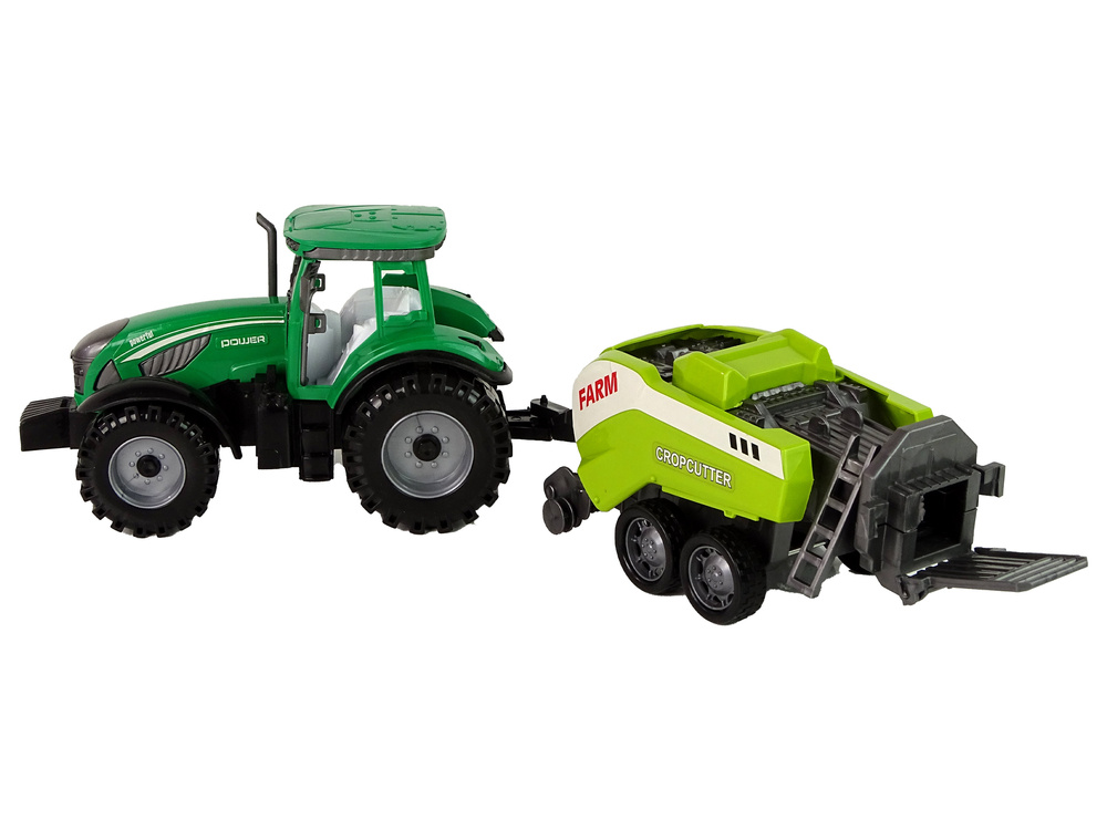 Green Agricultural Tractor, Seeder, Friction Drive | Toys \ Tractors
