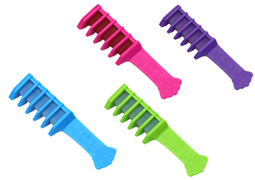 Hair Dyeing Comb Set Colored Chalk 5 pcs | Toys \ Beauty Sets
