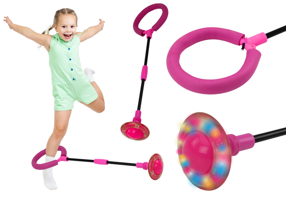 Hula Hop Jump Rope, Light-Up Skipper, Foldable, Pink | Toys \ Sporting ...