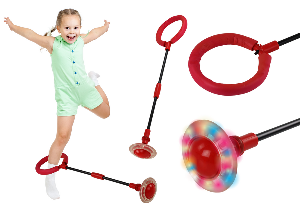 Hula Hop Skipper Light Up Skipping Rope, Foldable, Red | Sport ...