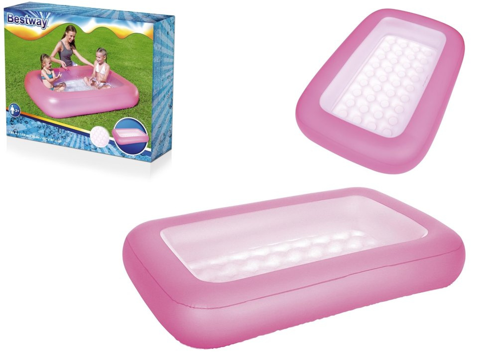 Inflatable Pool Pink 165 x 104 x 25 cm Bestway 51115 | Swimming Pools ...