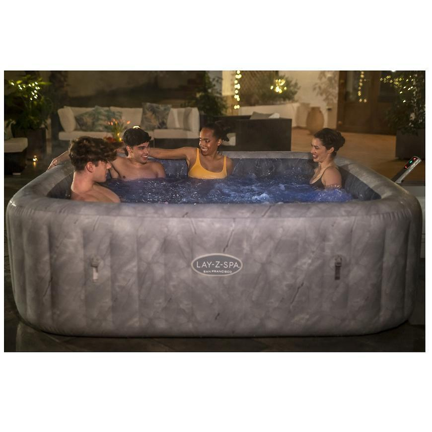 Inflatable Spa Jacuzzi 230 x 230 x 71cm Bestway 60161 | Swimming Pools ...