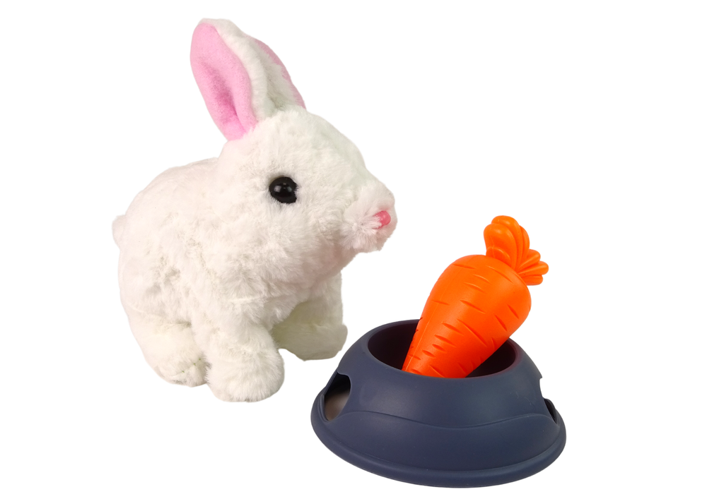 Interactive Bunny Rabbit Mascot White Carrot Bowl | Toys \ Interactive ...