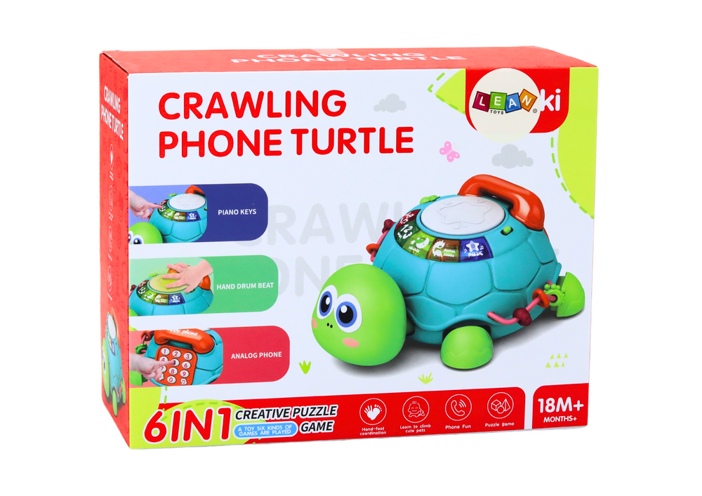 Interactive Educational Turtle Phone 6in1 Lights Sounds Green | Toys ...
