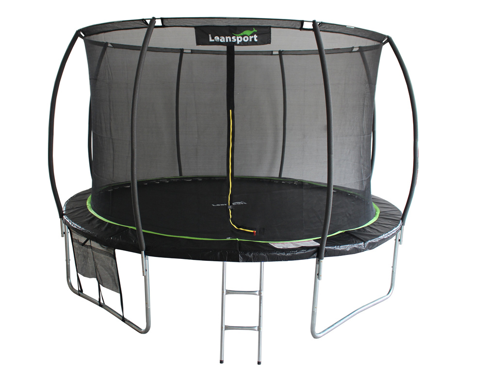 LEAN Sport Max Trampoline 14ft Black-Green | Sport & Outdoor ...