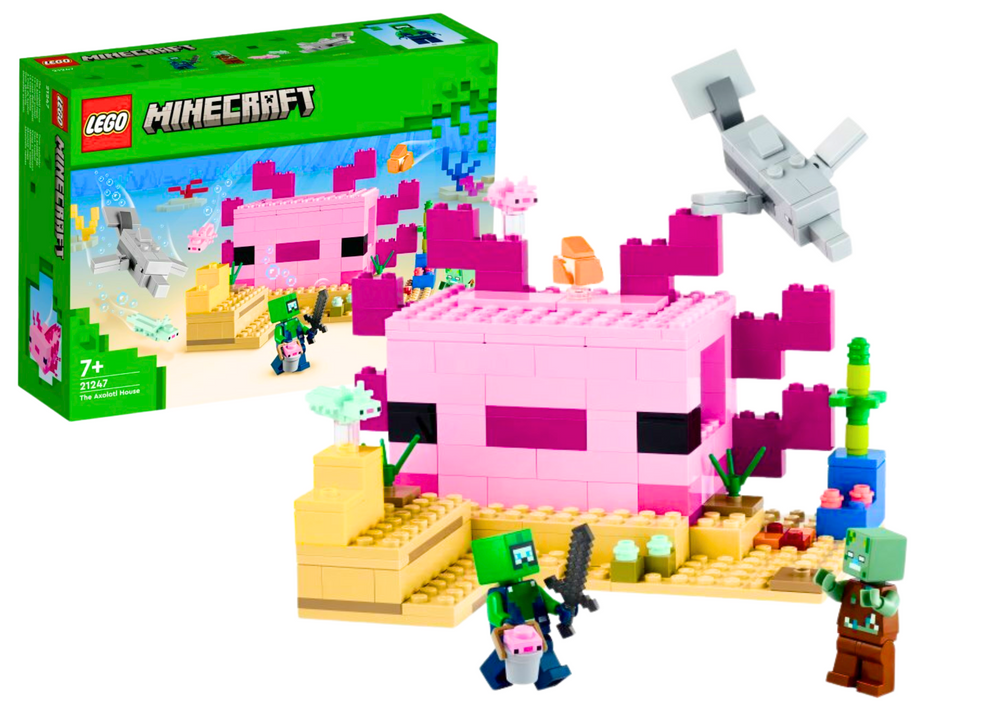 LEGO MINECRAFT AXOLOTL House 21247 | Toys \ Building blocks \ Klocki LEGO