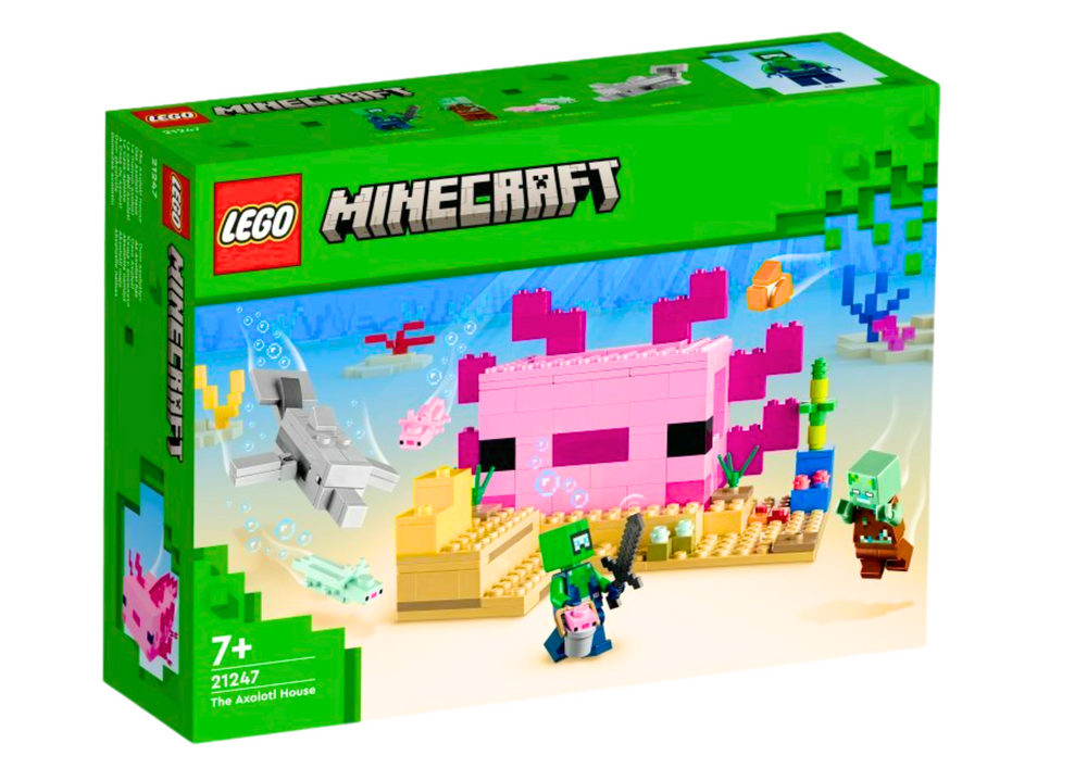 LEGO MINECRAFT AXOLOTL House 21247 | Toys \ Building blocks \ Klocki LEGO