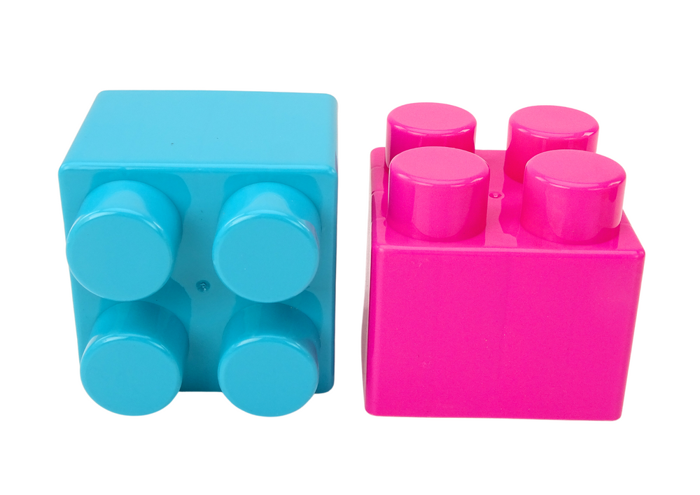 Large Construction Blocks in a Bag Colorful Stickers 12 Pieces | Toys ...