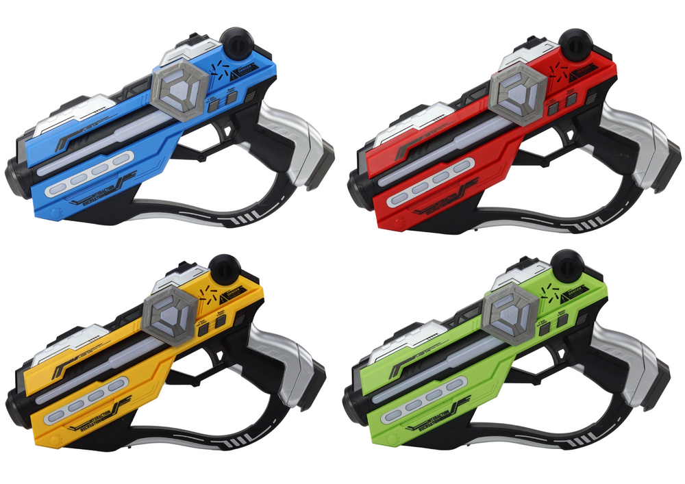 Laser Weapon Set for Team Play 4 Pieces Pistol Counter | Toys \ Guns ...