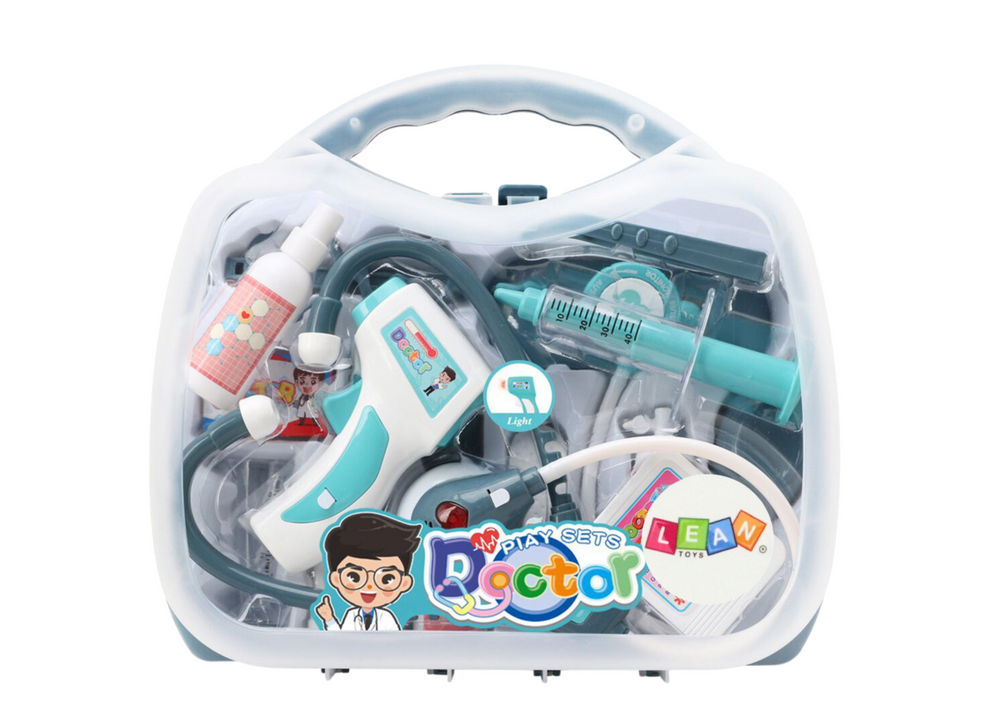 Little Doctor Medical Kit In Suitcase Lights Sounds Blue | Toys ...