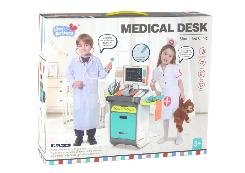 Little Doctor Set Medical Trolley X-ray ECG Accessories | Toys \ Doctor ...