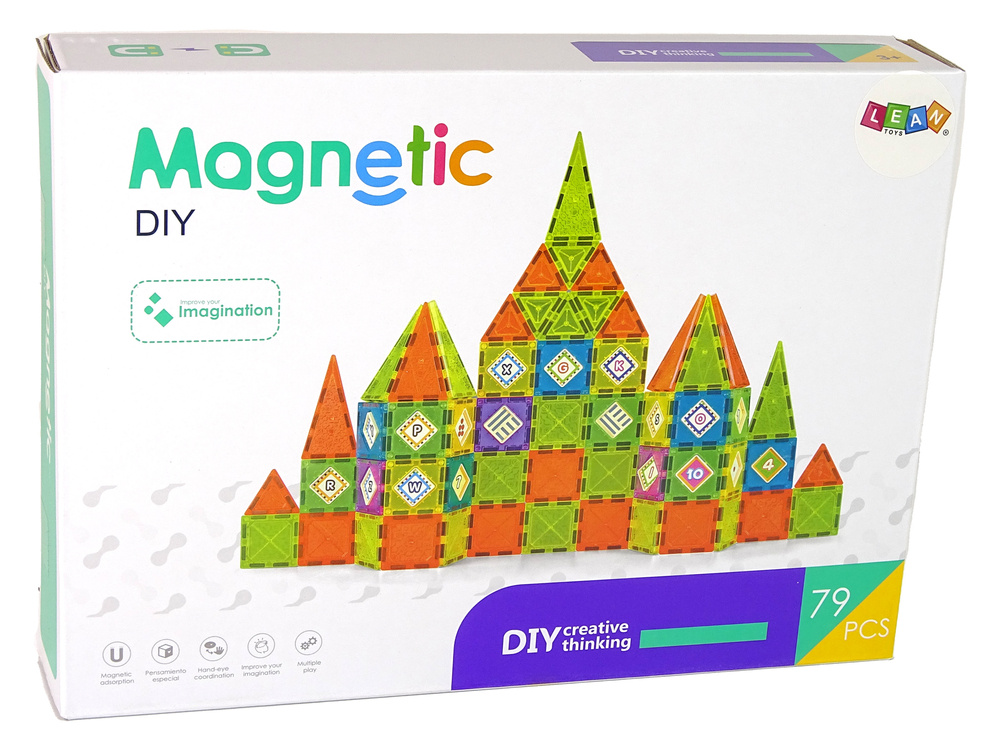 Magnetic Building Blocks Castle 79 Pieces | Toys \ Building blocks