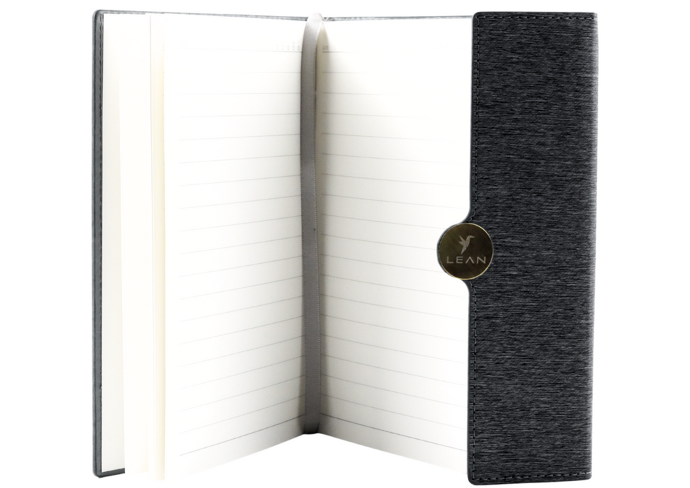 Magnetic Notebook Office Notebook Lined A5 With Cover Black | School ...