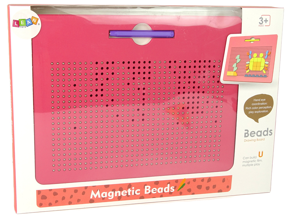 Magnetic whiteboard with balls Magnetic tablet pads Pink