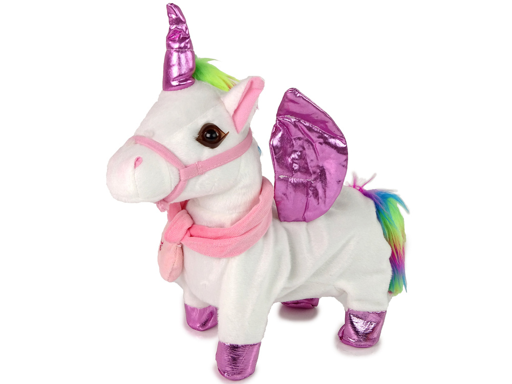 Mascot Horse Interactive Unicorn White Pink Wings | Toys \ Interactive ...
