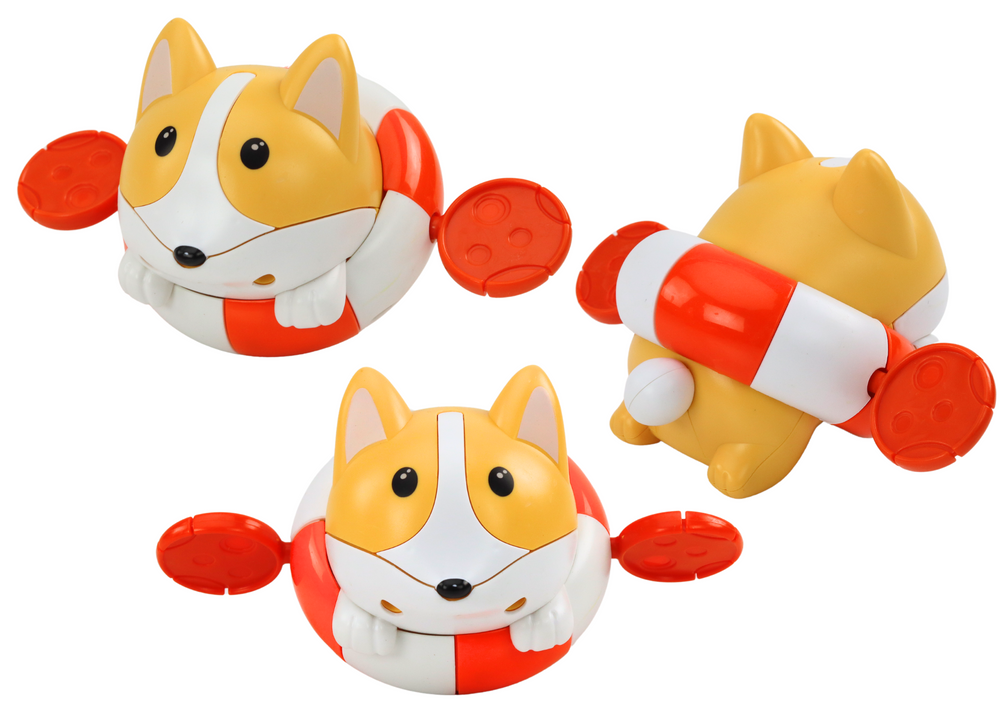 Mechanical Bath Toy Wind-Up Fox in a Wheel | Toys \ Bath toys