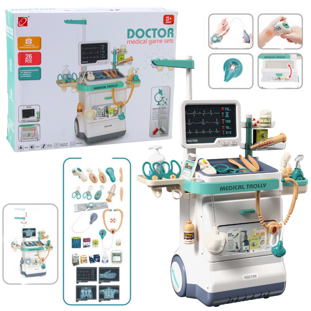 Medical Kit EKG X-ray On A Trolley Accessories Medical Tools | Toys ...