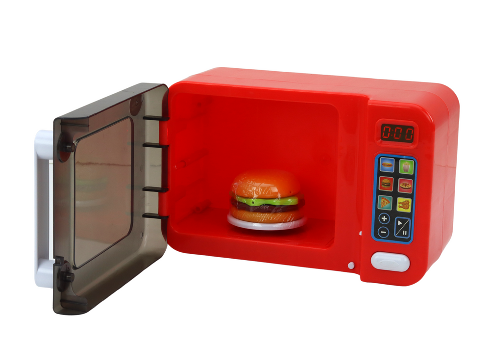 Microwave Oven Toy Microwave Red Accessories | Toys \ Household ...