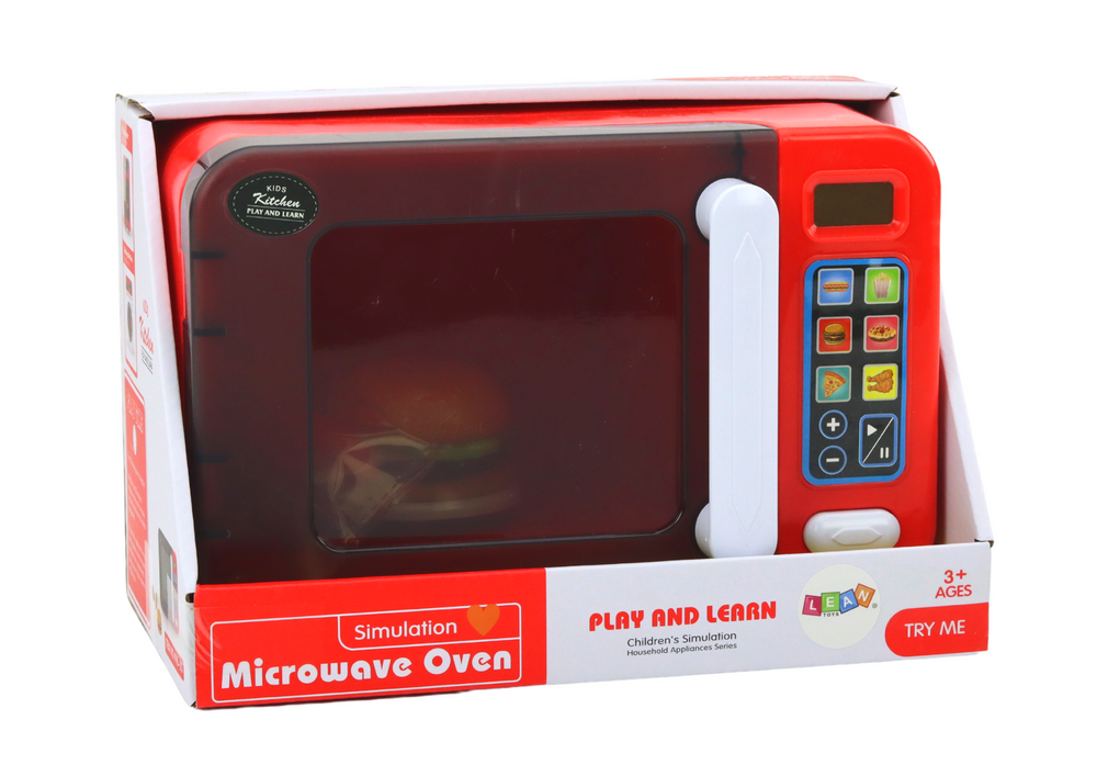 Microwave Oven Toy Microwave Red Accessories | Toys \ Household ...