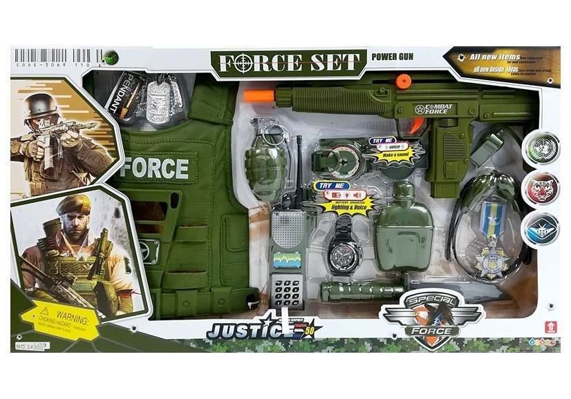 Military Play Set Rattling Machine Pistol | Toys \ Guns