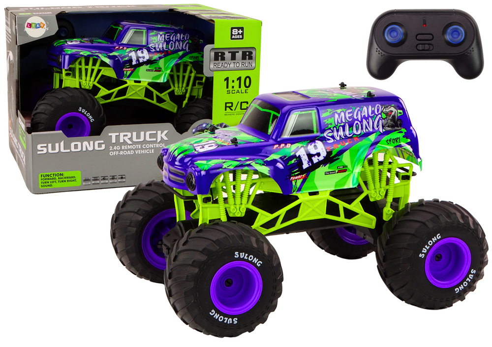 Off-Road Remote Controlled Car 2.4G RC 1:10 Ghost Purple | Toys \ R/C ...