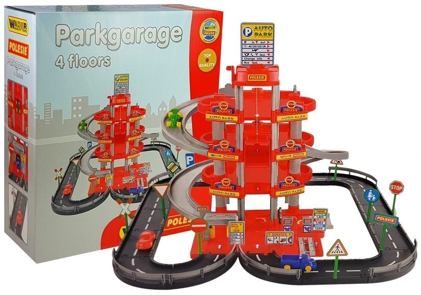 Parking Lot Playset with Road and Cars | Toys \ Train sets and racing ...