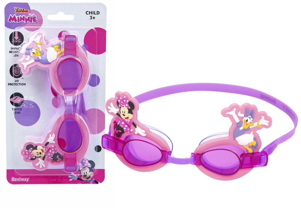 Pink Minnie Mouse Swimming Goggles Bestway 9102T | Swimming Pools ...
