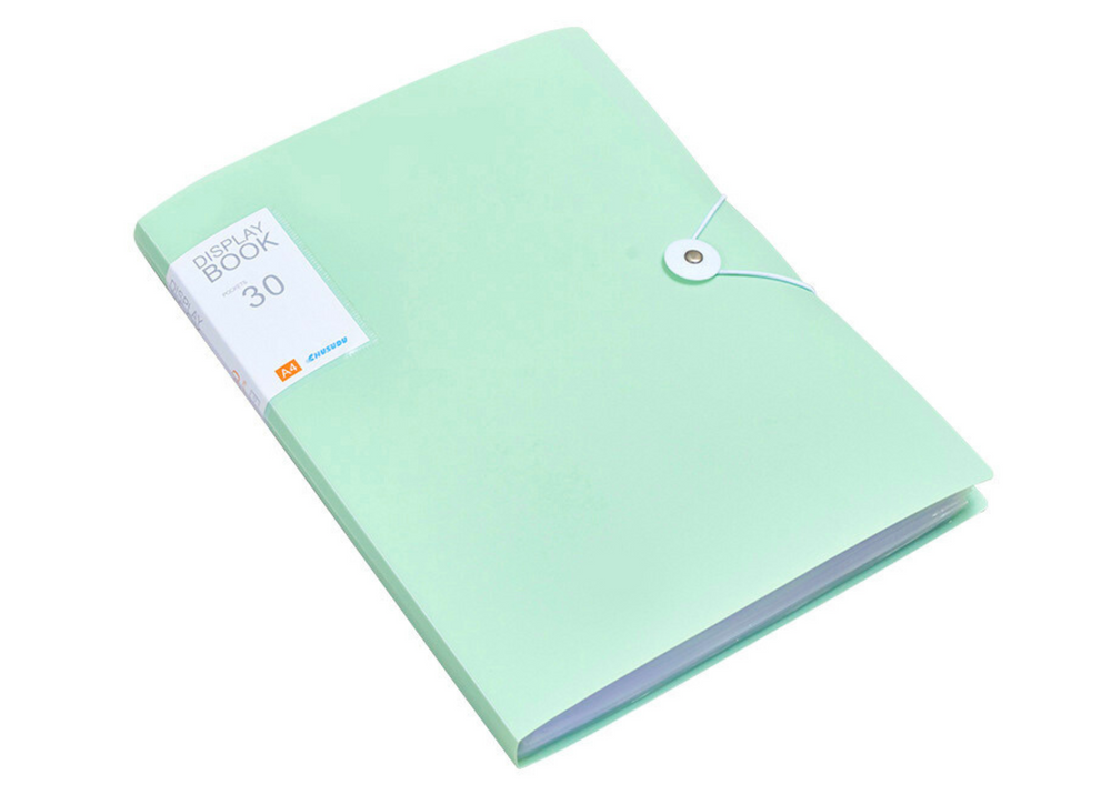 Plastic Folder with Elastic Band 30 Pcs Green A4 | Biurowe i szkolne ...