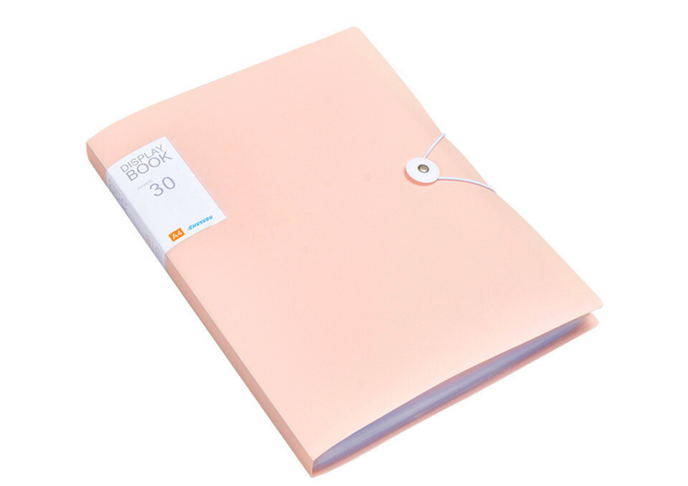 Plastic Folder with Elastic Band 30 Sheets Pink A4 | Biurowe i szkolne ...