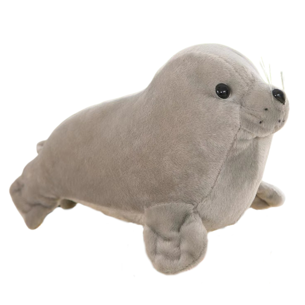 Plush Seal Plush Toy Mascot Cuddly Toy Gray 20cm | Toys \ Plush toys ...