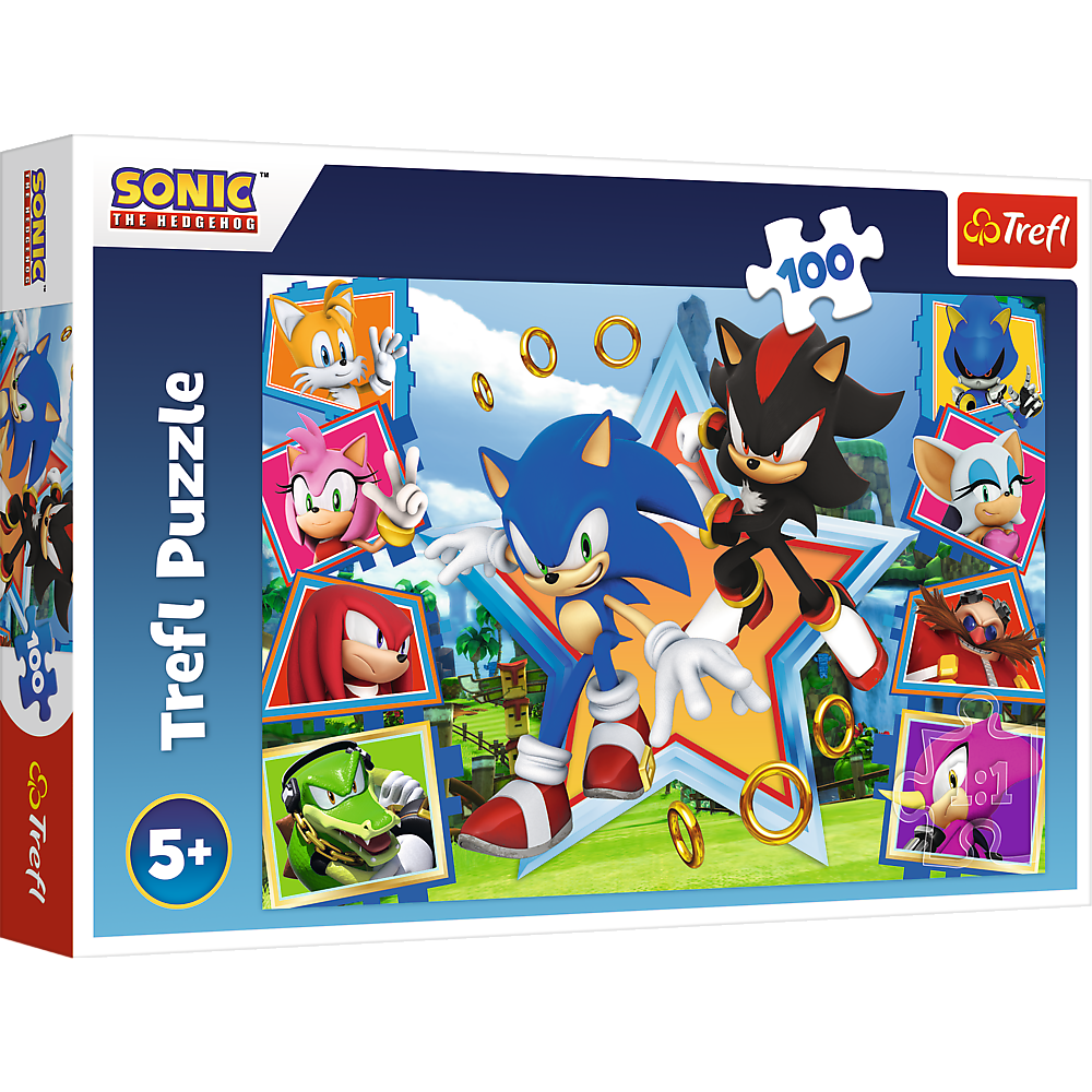 Puzzle - "100" - Meet Sonic Trefl 16465 | Toys \ Jigsaw & puzzle New ...