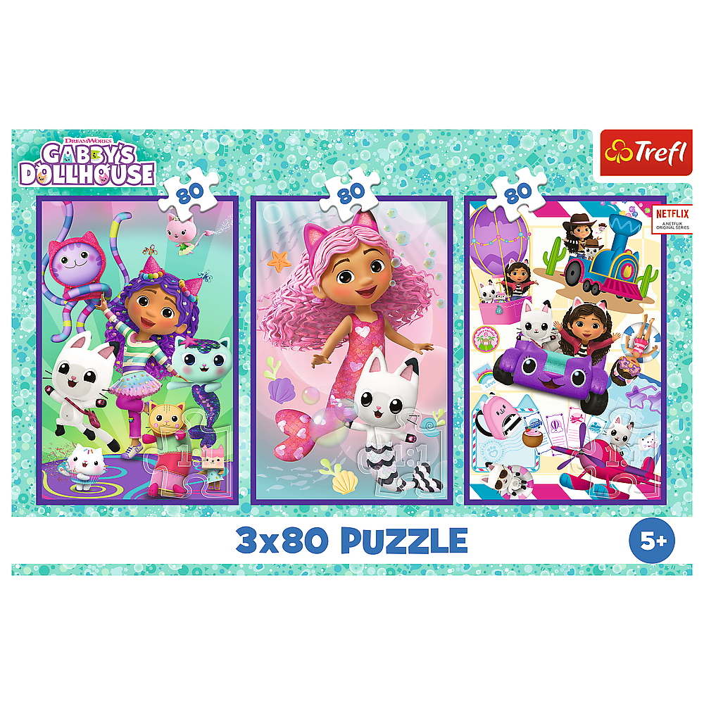 Puzzle 3x80 - Colorful Days of Gabby Trefl 34882 | Toys \ Jigsaw ...