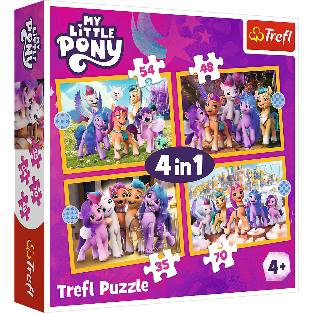 Puzzle - 4in1 - Meet the Pony My Little Pony Trefl 34624 | Toys ...