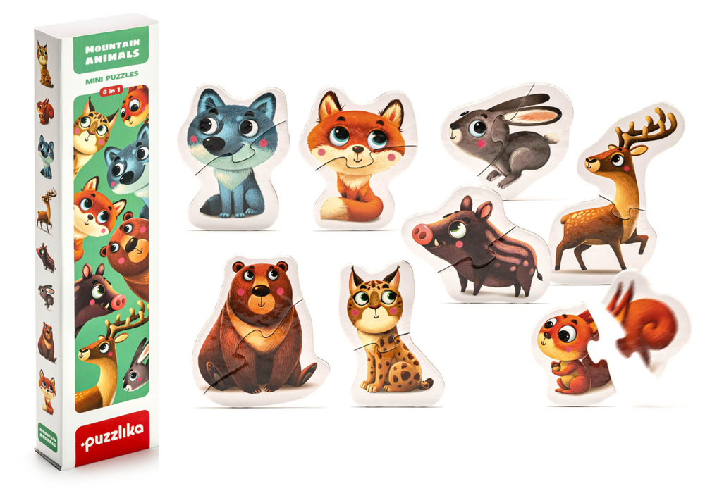 Puzzle Mountain Animals 8 Animals 14798 | Toys \ Jigsaw & puzzle