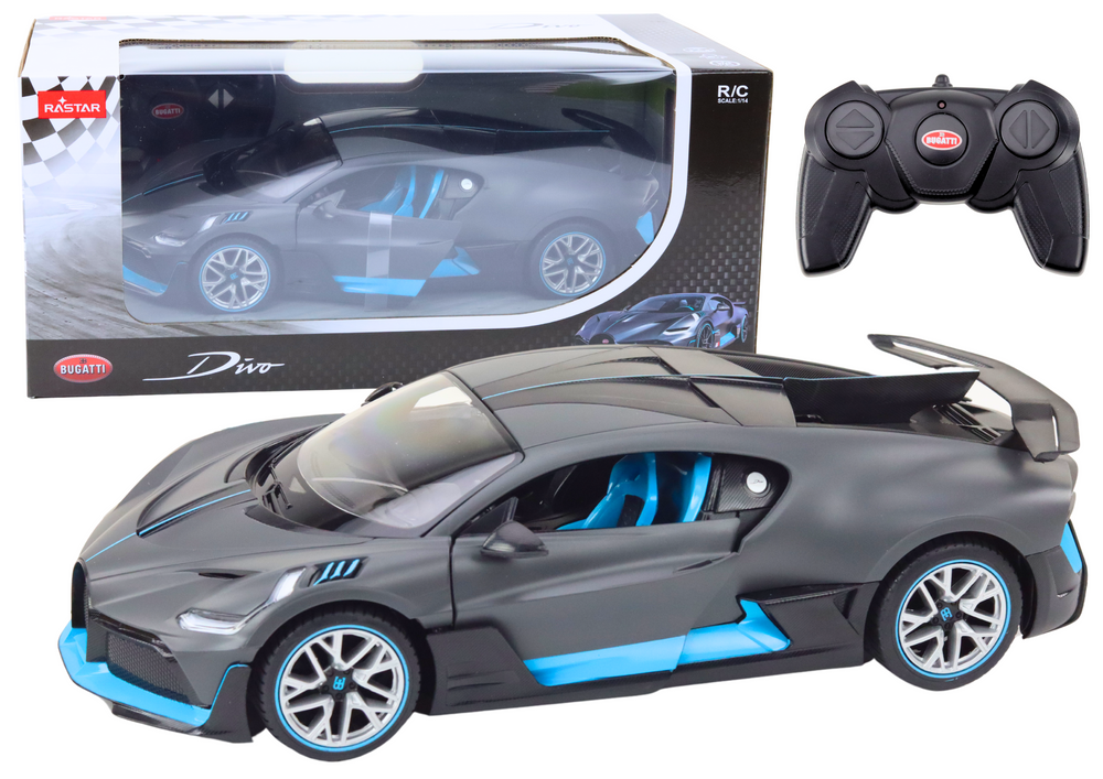 RC Car Sports Model Remote Controlled Bugatti Divo Opening Doors 1:14 ...